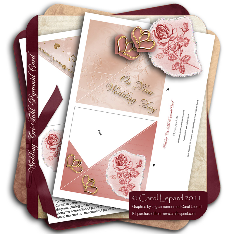 by Carolivy: NEW! Tri-Fold Pyramid Cards