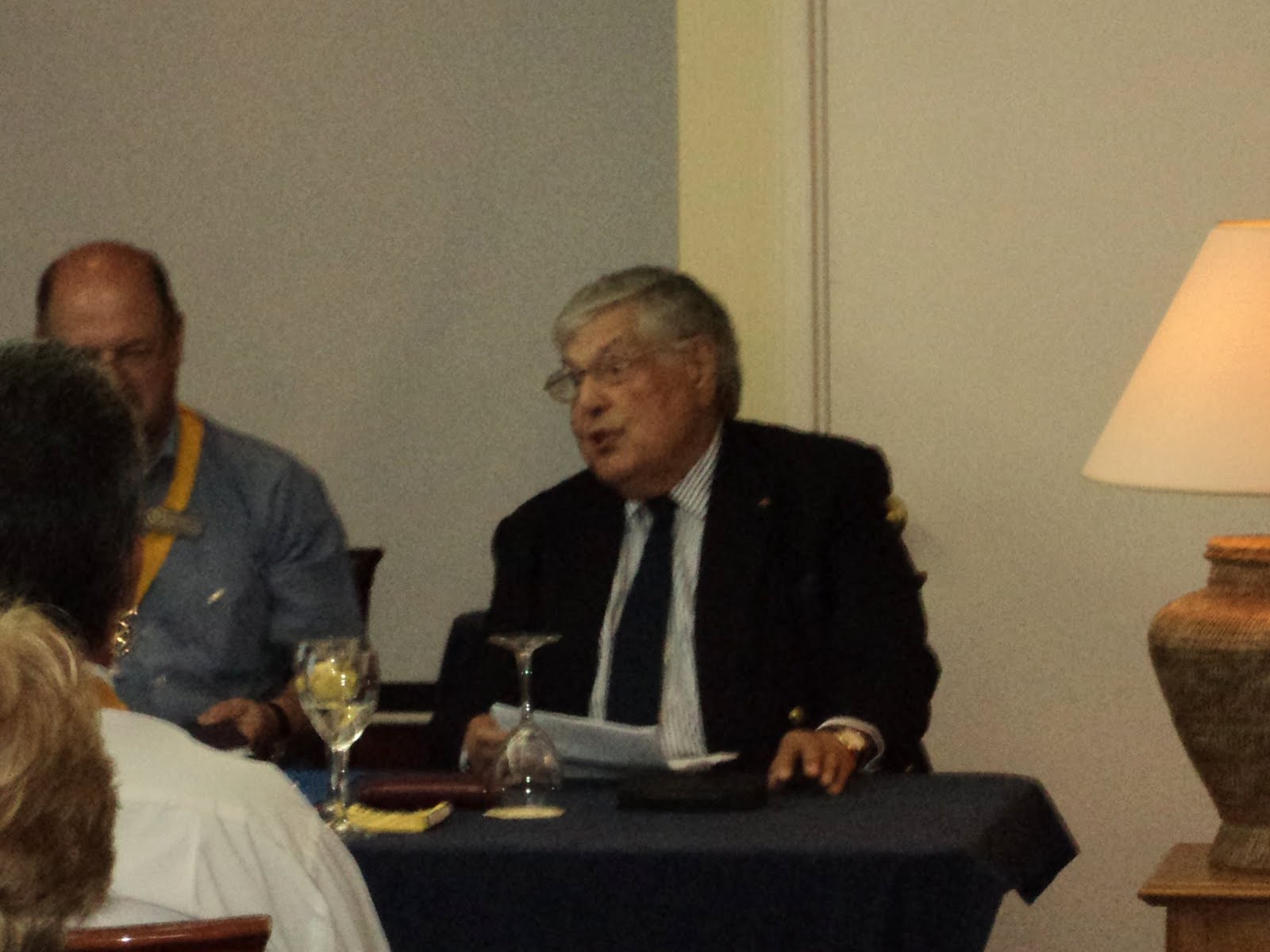 Rotary Club of Gibraltar: MR JOE GAGGERO ADDRESSES ROTARIANS