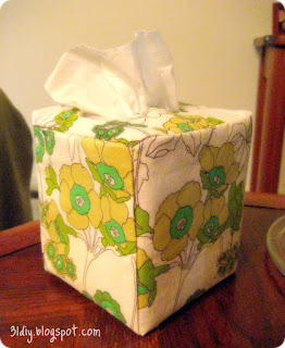 31 diy: Tissue Box Cover {tutorial}