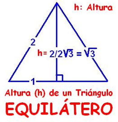 .: Altura do triângulo Equilatero - caso particular