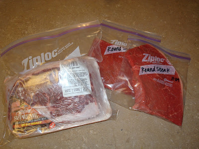 my family prepared: Freezing Meat