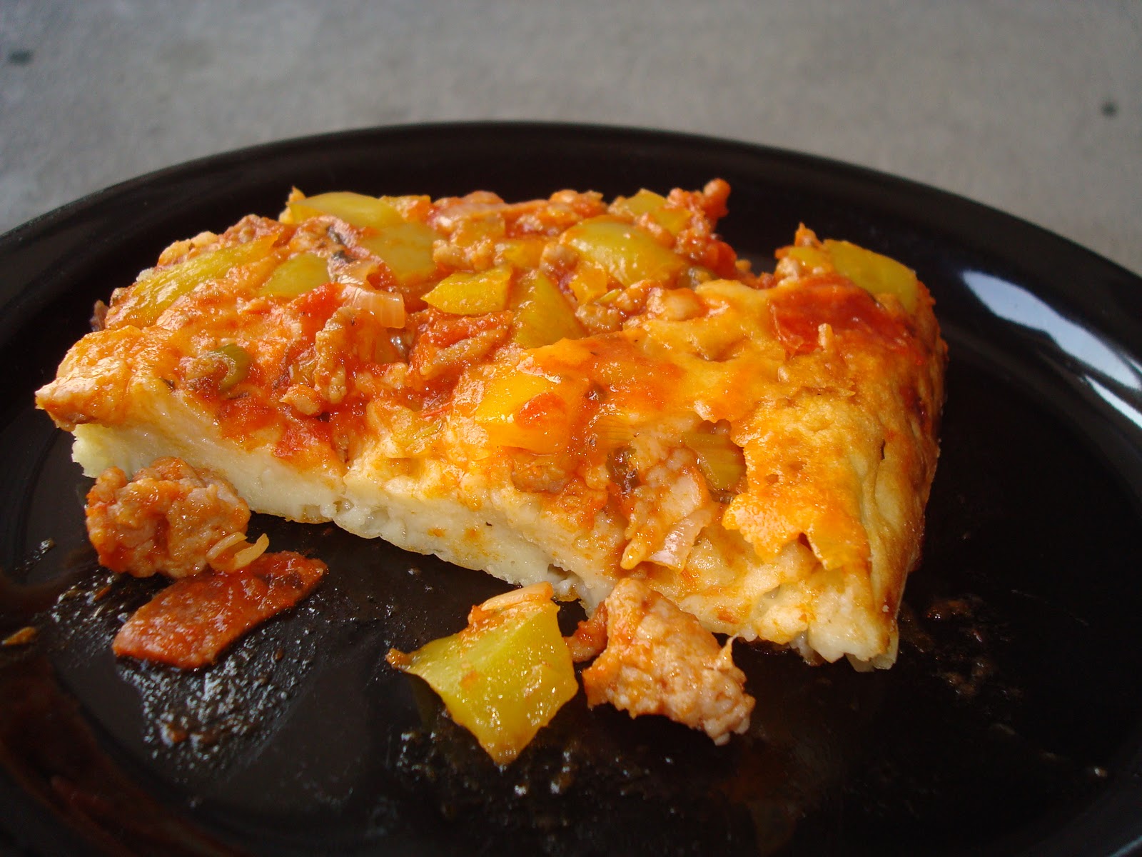 menu managed: Upside Down Pizza