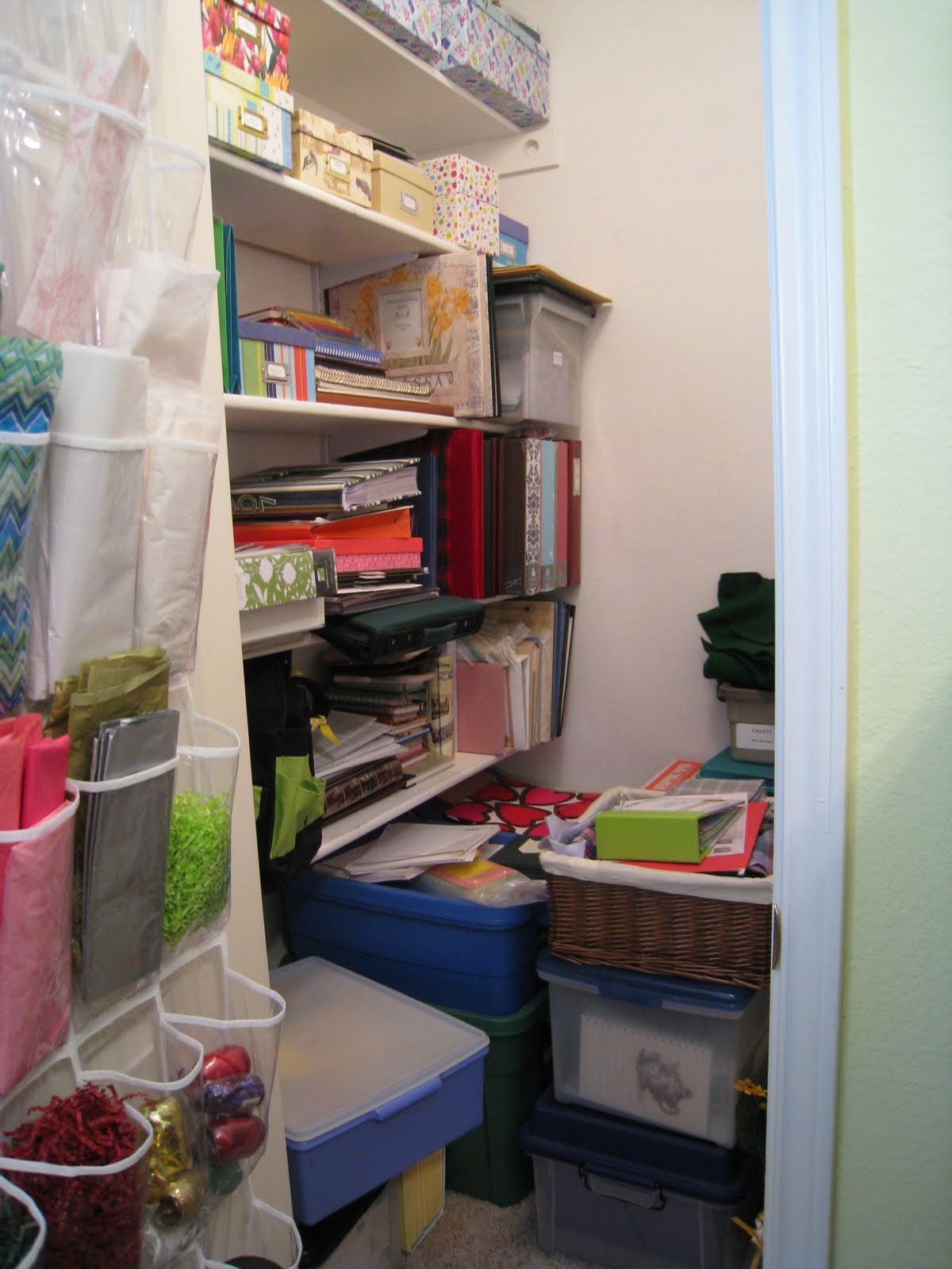 Disorganized Storage Closet