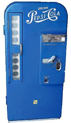 Trinetee, you are what you eat: Old Pepsi machine