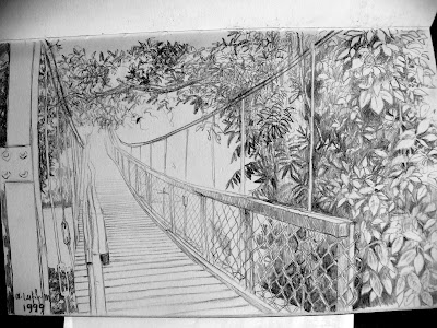 Drawing Lakaran jambatan di raub ~ Drawings by Latif Maulan