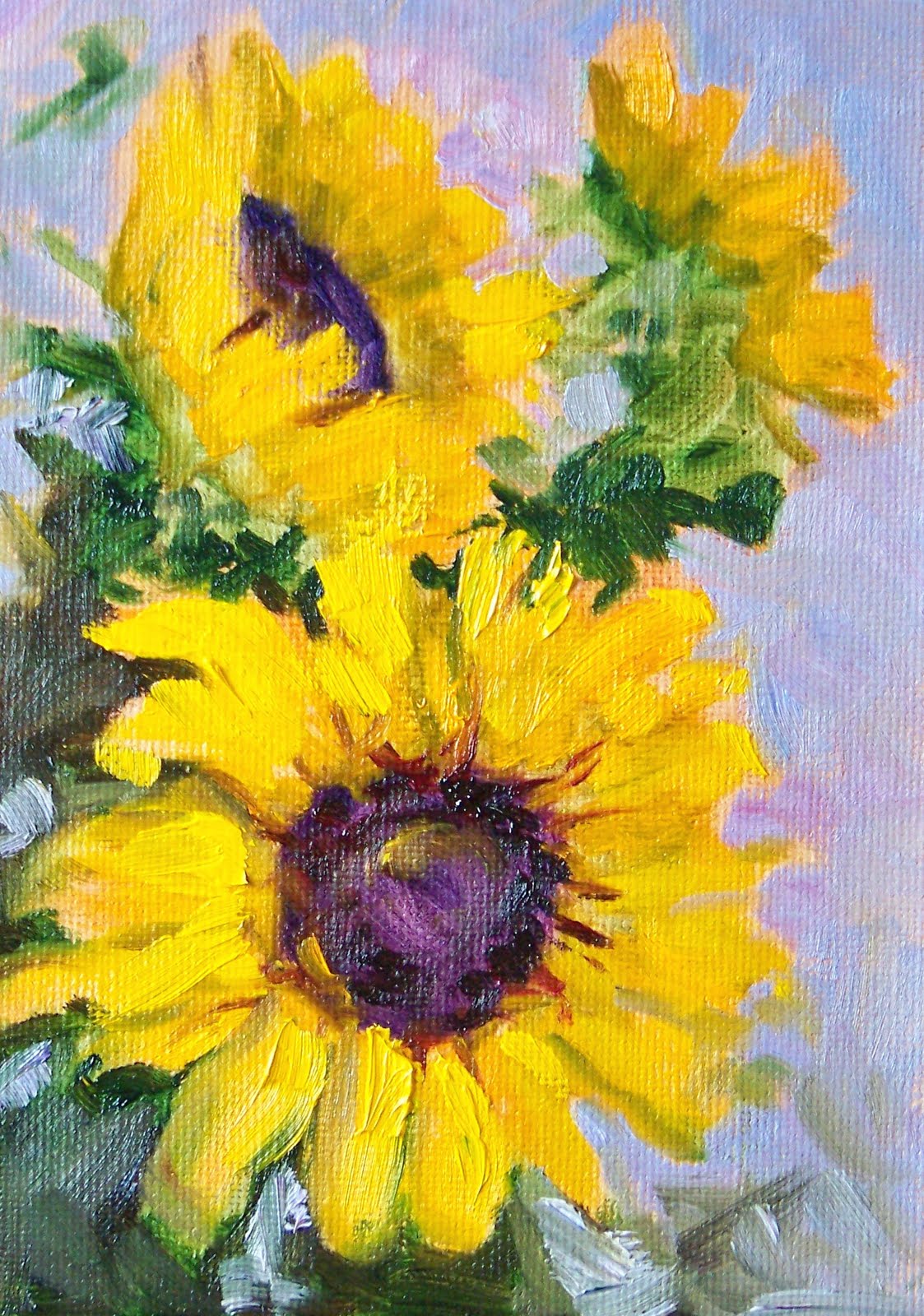 Painting Small Impressions: Time for Sunshine Original Painting