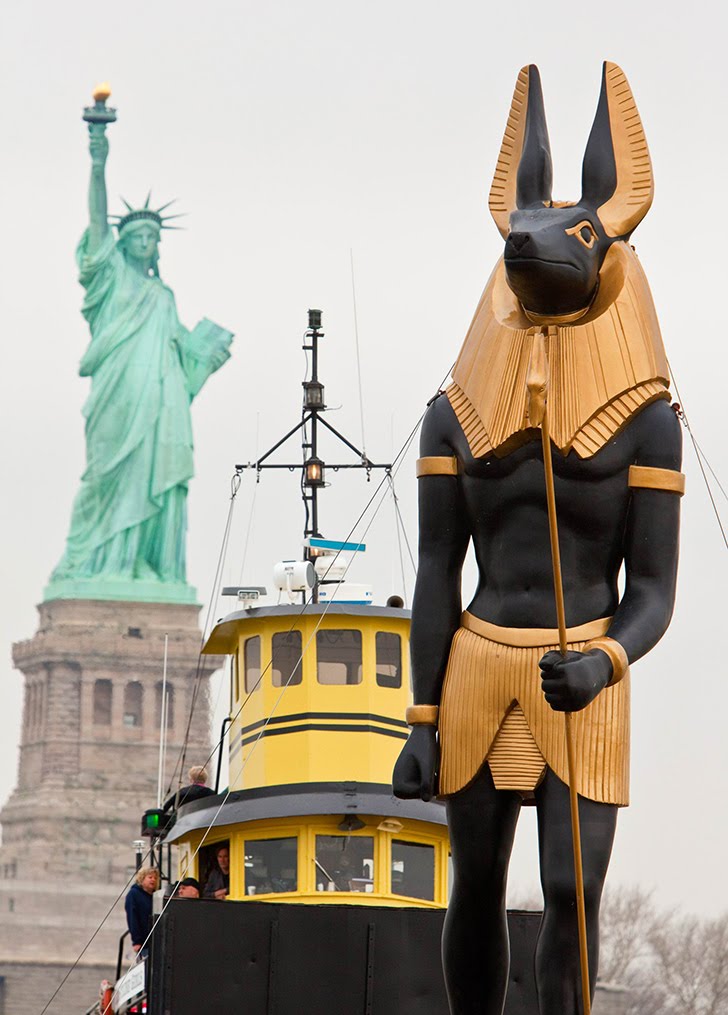 Egyptology News: Photo for Today - Anubis tours New York