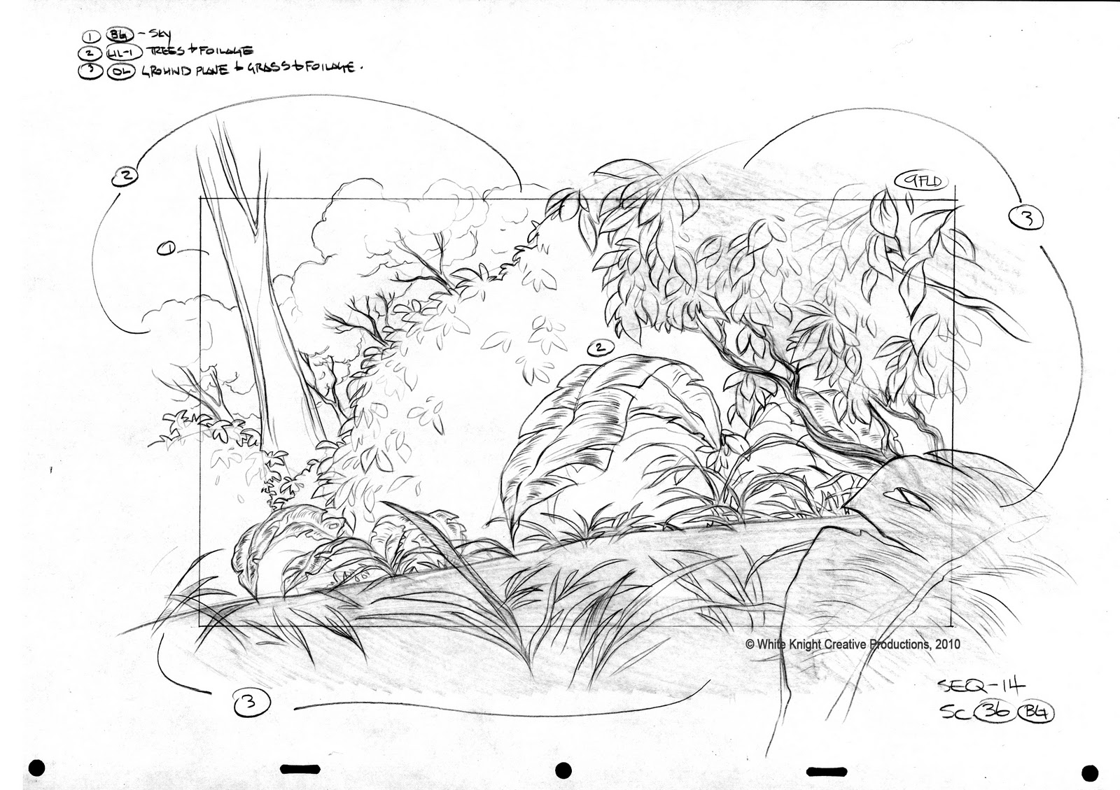 Layout work done by Golden Street Animation Productions: These are ...