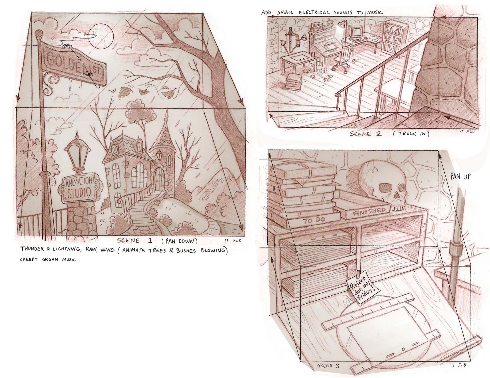 Story board work by Golden Street Animation: These are examples of the ...