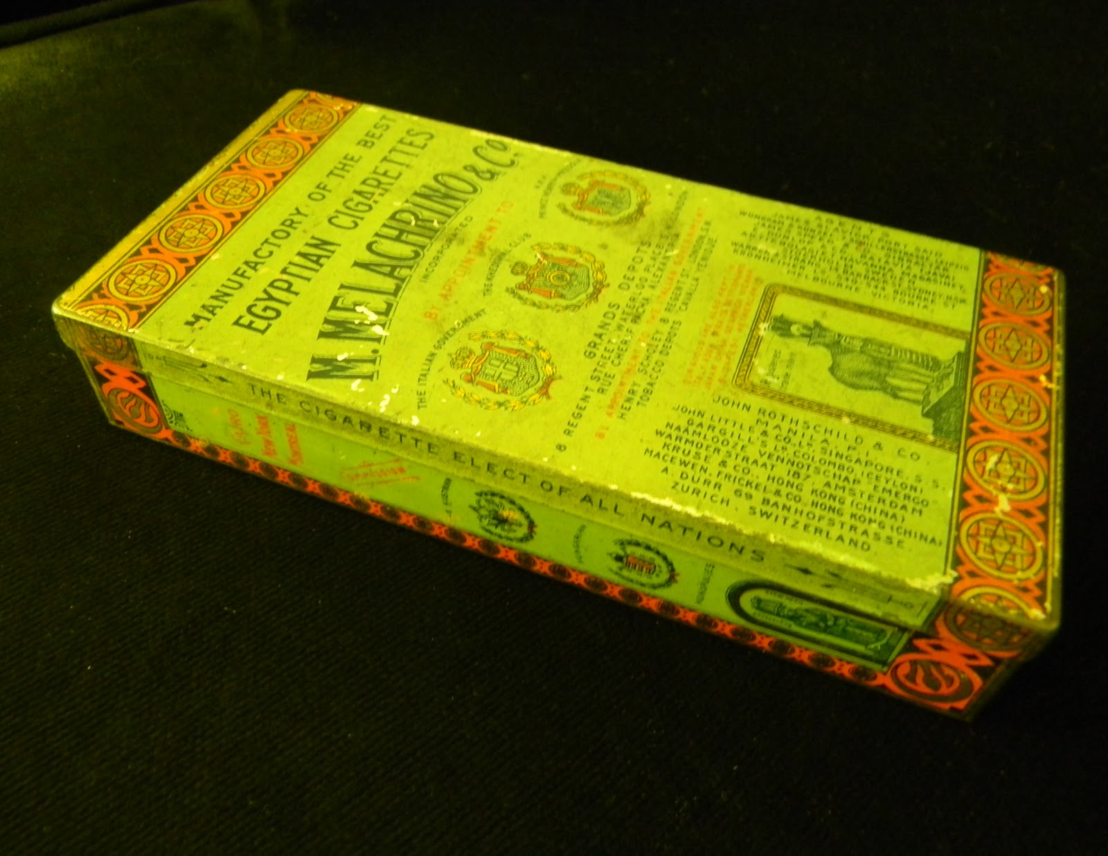 Ken Scott American Frontier Artist: EGYPTAIN CIGARETTE TIN WATERCOLOR SET