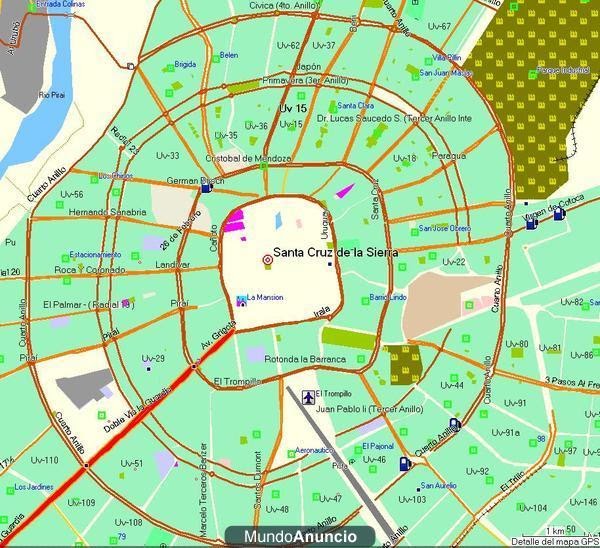 MAPAS DE SANTA CRUZ DE LA SIERRA