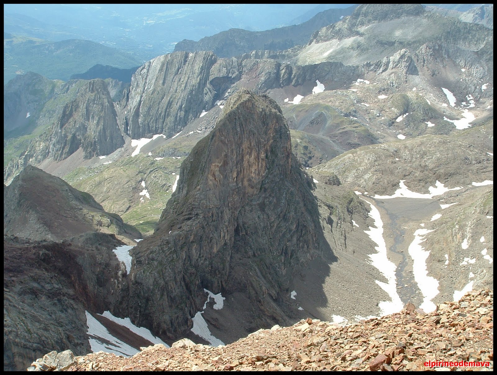 El Pirineo de Mava: Cresta Espadas-Posets. (22-23 de Julio de 2009)