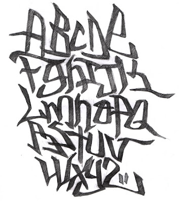Arief Singo: graffiti alphabet z wildstyle
