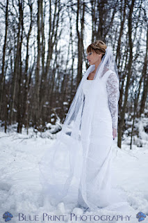 Fashion Snow Bride - Michigan Wedding Photographer