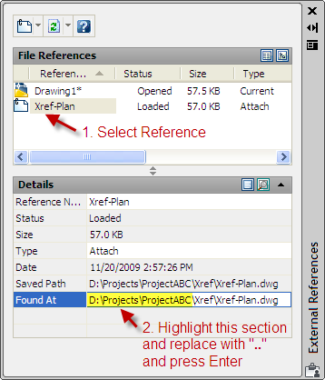 Wolski CAD Tips: Change Xref Path to Relative