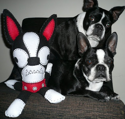 caf-fiend: Boston Terrier Plush