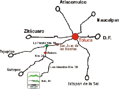 Sultepec: Comment arriver