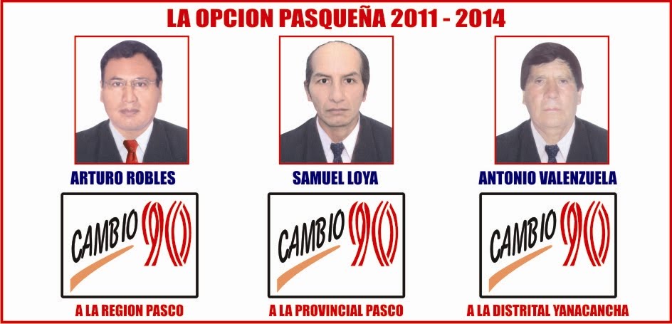 Arturo Robles Morales a la Region PASCO Cambio 90: julio 2010