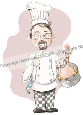 Nathalie De Cock-Illustration: Illustration "Cuistot"