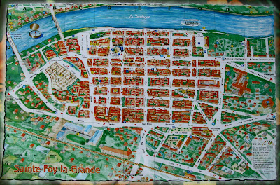 River Dreaming: Street map of Ste Foy La Grande