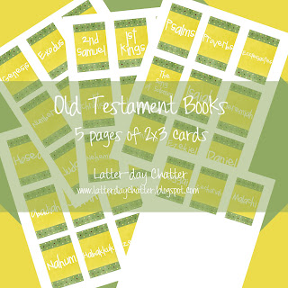 Latter-day Chatter: Old Testament Books Memory Cards
