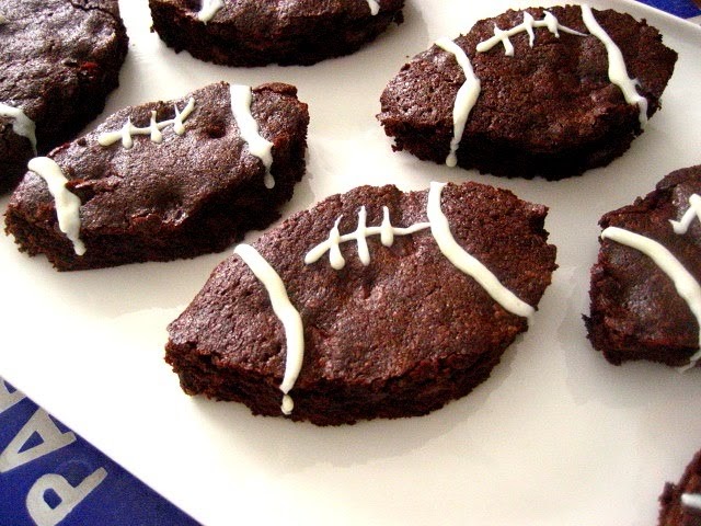 Football Brownies with a Kick (& Winners)