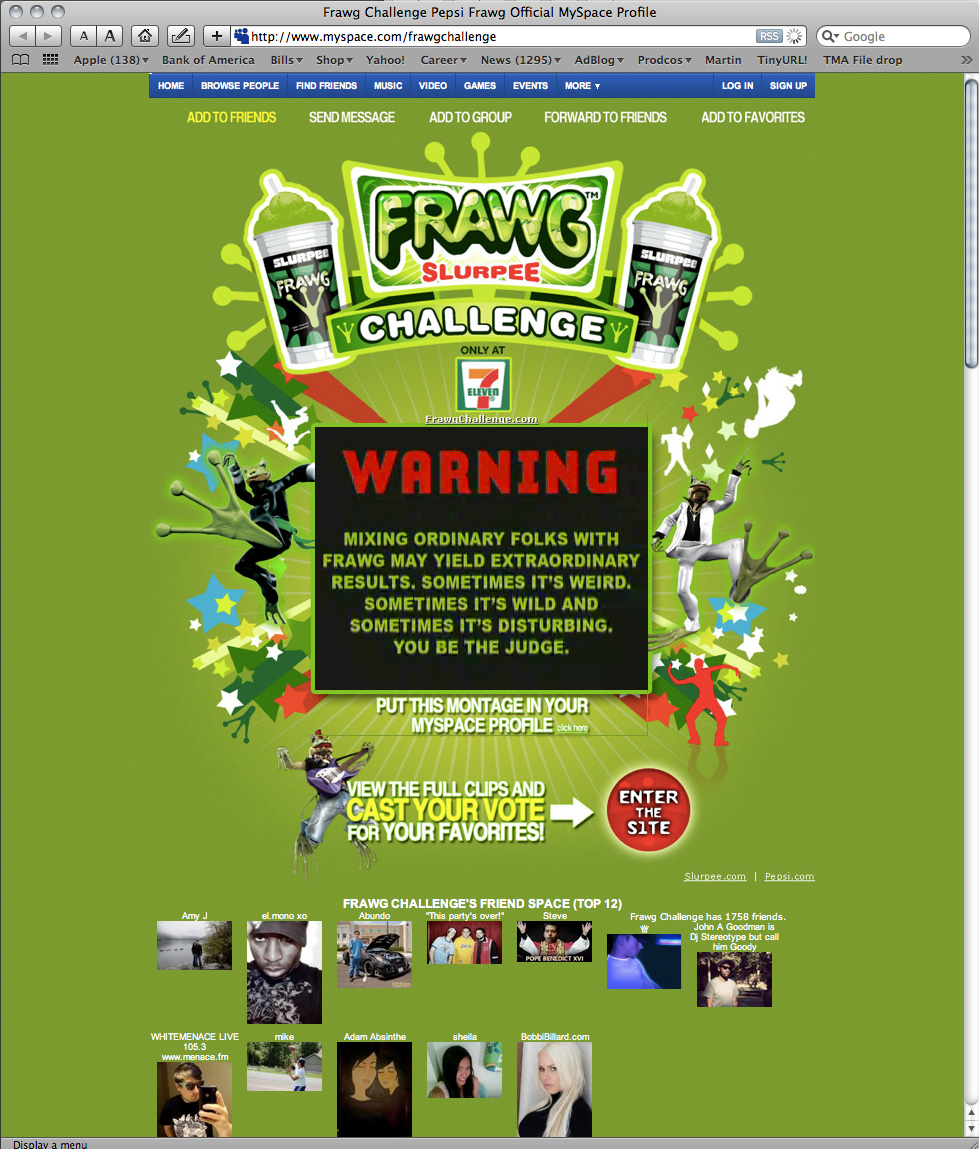 Michael Carpenter 2011: 7-11: Frawg Challenge