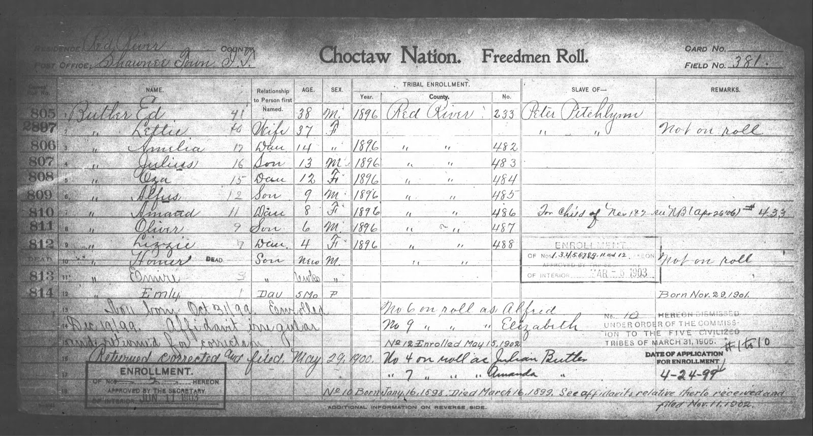 The African-Native American Genealogy Blog: Looking for Lindy's Son ...