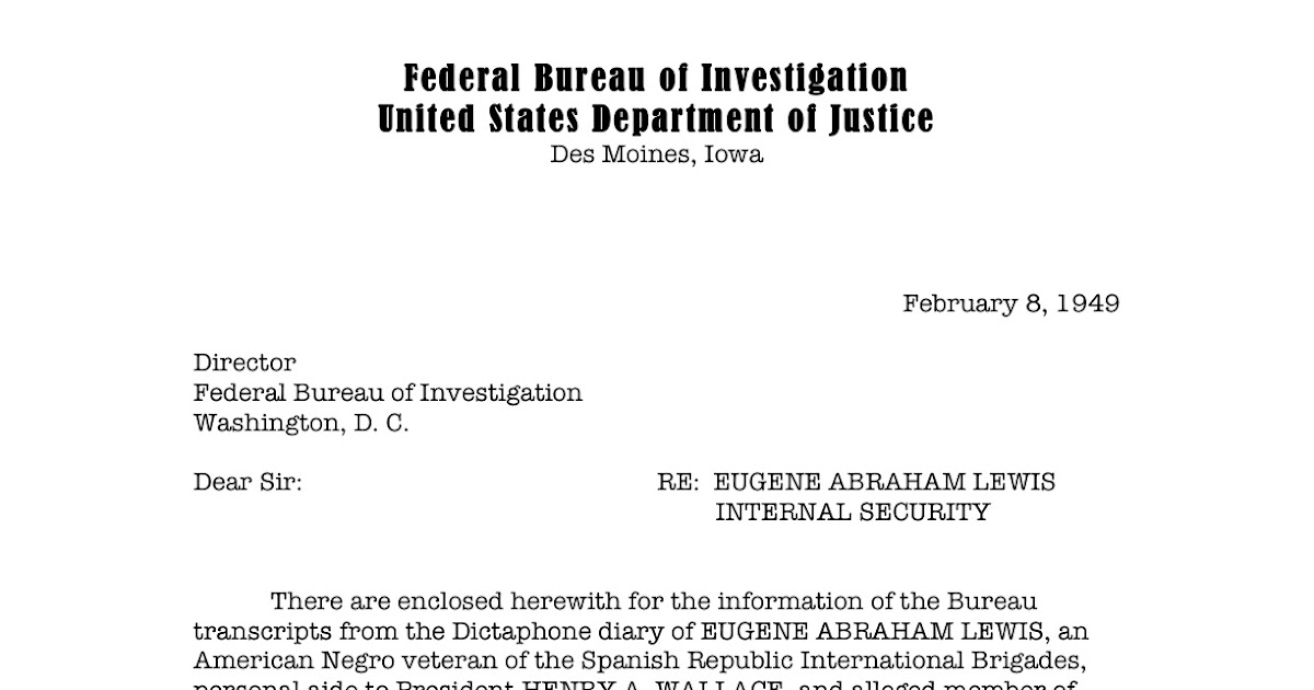 Fbi Format Letter : Cover Letter For Fbi Internship - Cover Letter ...