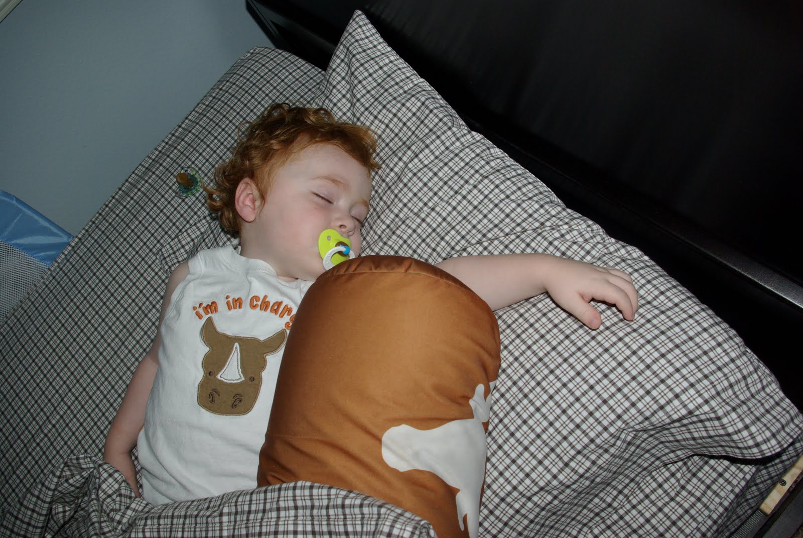 Choosing Joy Today: Noah napping in his big boy bed