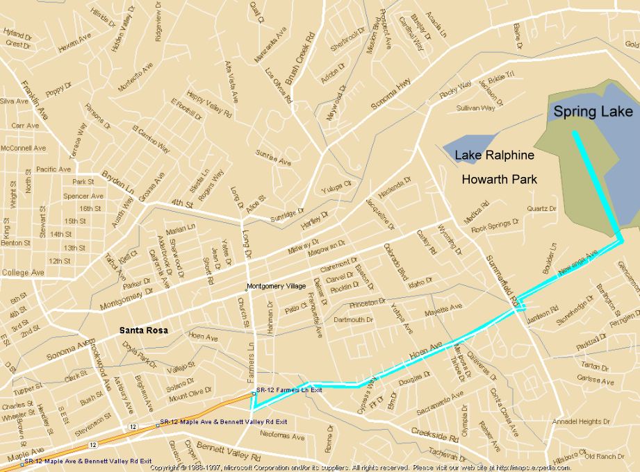 We Love Sonoma County: Santa Rosa: Spring Lake Park