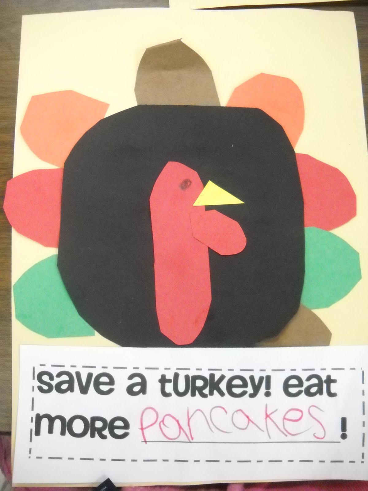 Mrs. Wood's Kindergarten Class: Save A Turkey