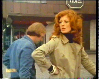 Trenchcoated: Rula Lenska dons a classic Burberry in an early '80s ...