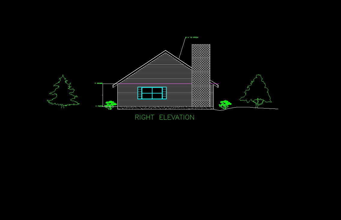 Harper Architectural Design: Floor Plan, Front elevation and right ...
