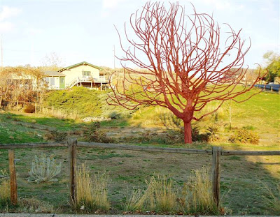 Painted trees_garden art | BLOSSOM ZINE BLOG