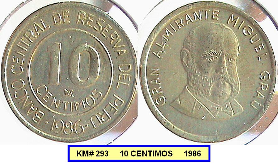 numismatica del peru, monedas peruanas, peruvian coins: INTIS (1985 - 1988)