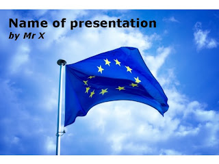 Modèles Powerpoint Gratuits: Modèle Powerpoint : Le drapeau européen