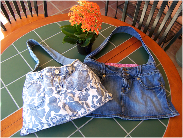 Art Threads: Wednesday Sewing - Repurposed Denim Purses