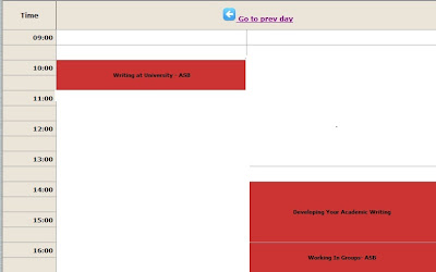 *memory lane*: O week UNSW timetable