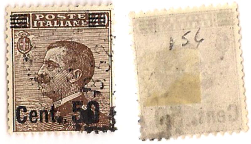 CULTURA FILATELICA: Francobollo Michetti 50 cent su 40 del 1923-27 ...