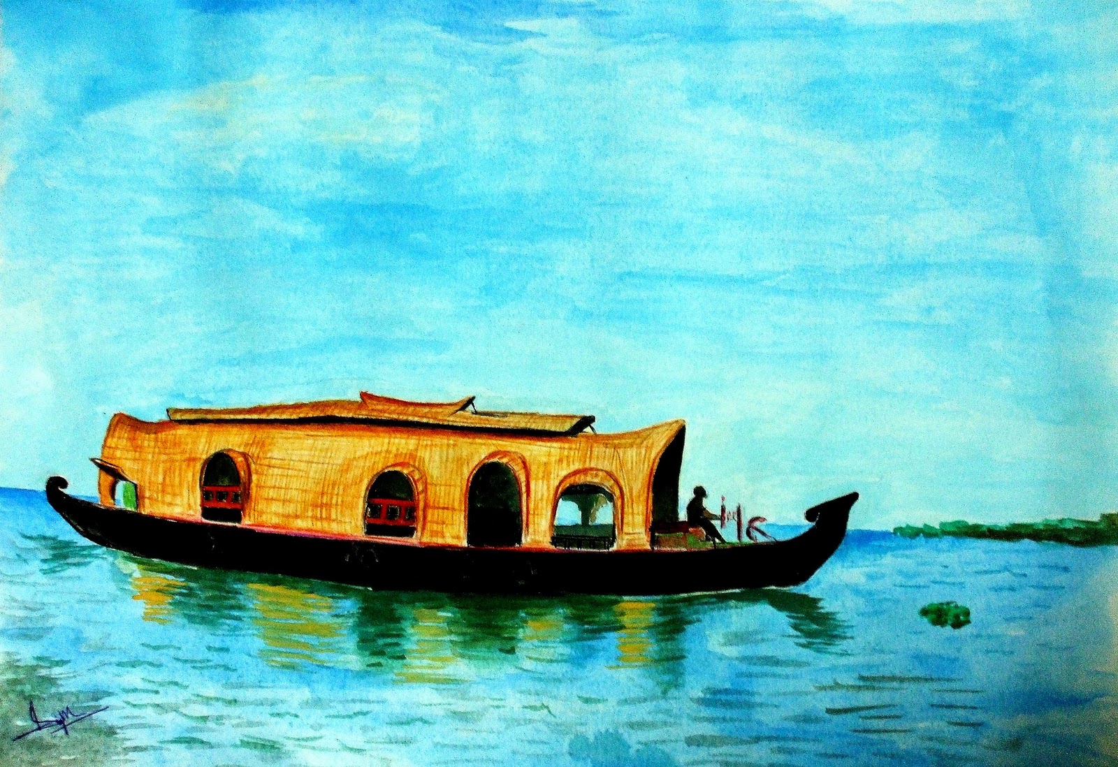 Fine art: Houseboat