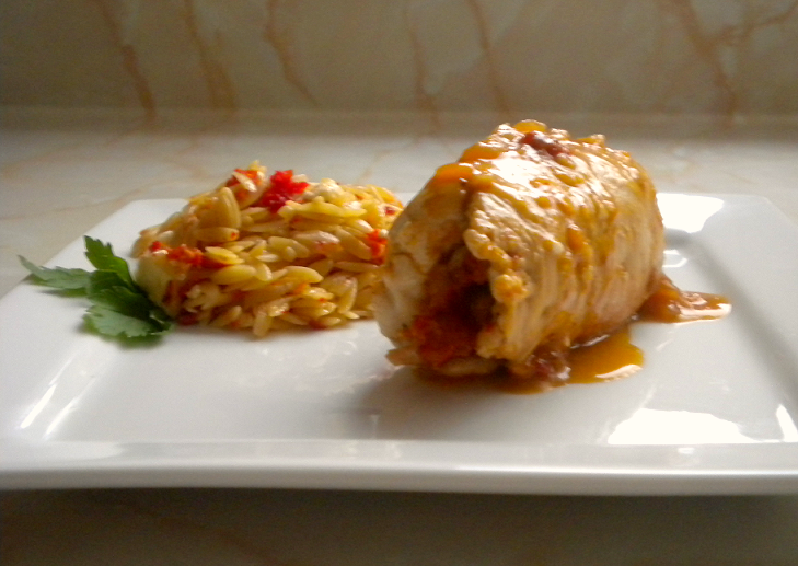 The Delectable Bites: Old-World Greek Chicken Roulades