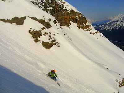 Skiing the Down Dog on Bow Peak - Global Alpine