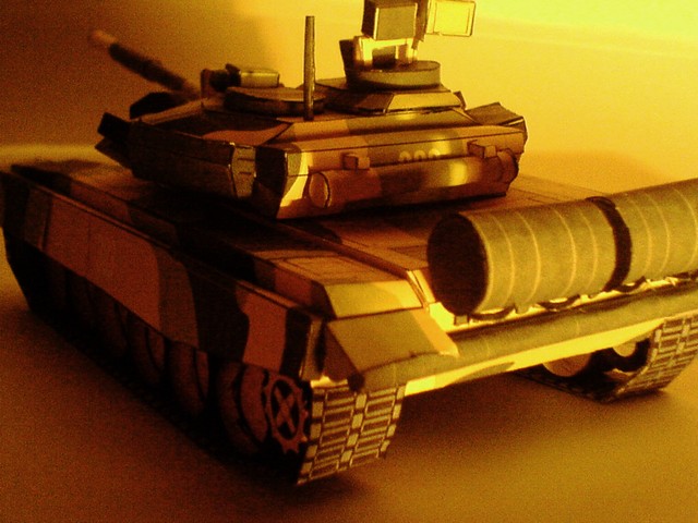 omochagami.blogspot.com: T-90 Tank papermodel