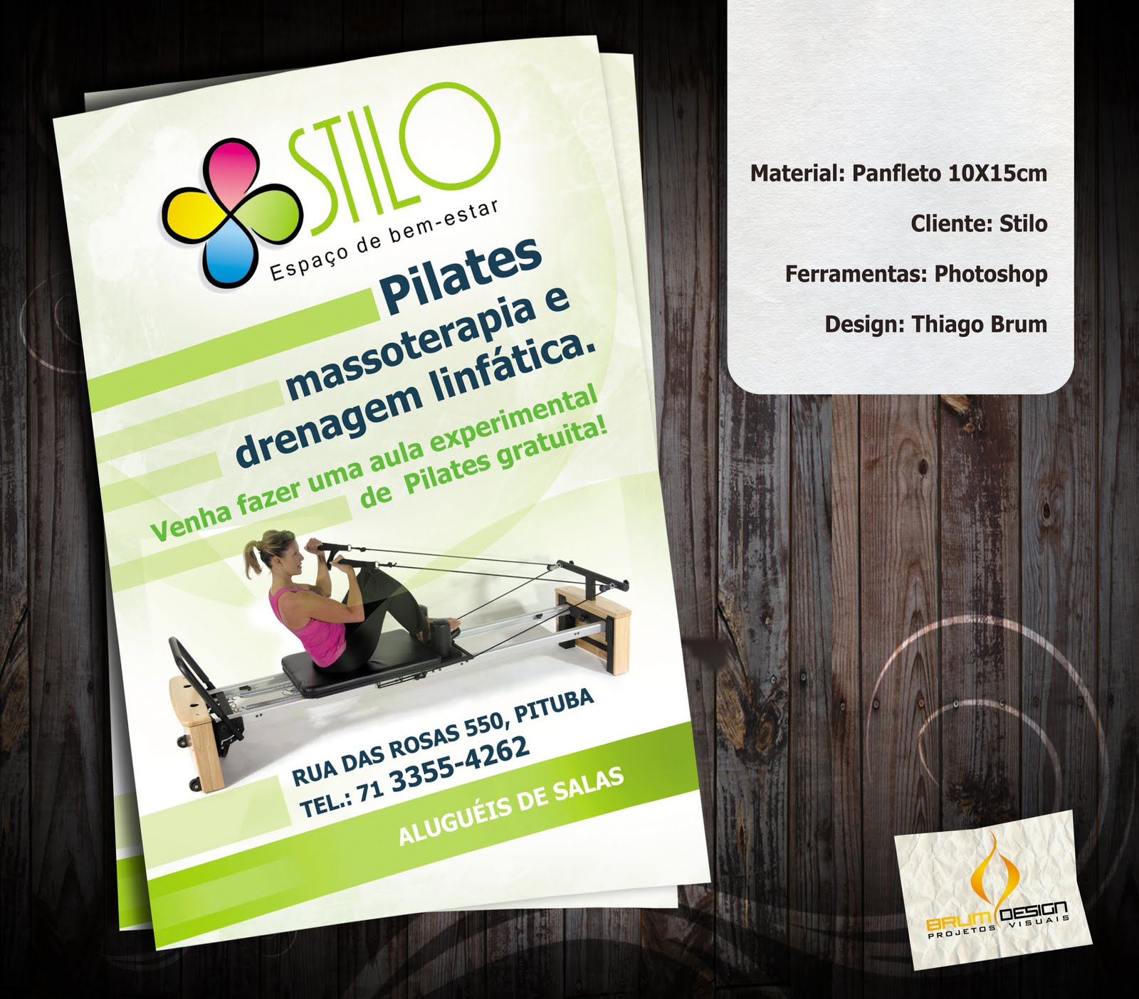 Brum - Agência & Design: Stilo - Panfleto 10X15