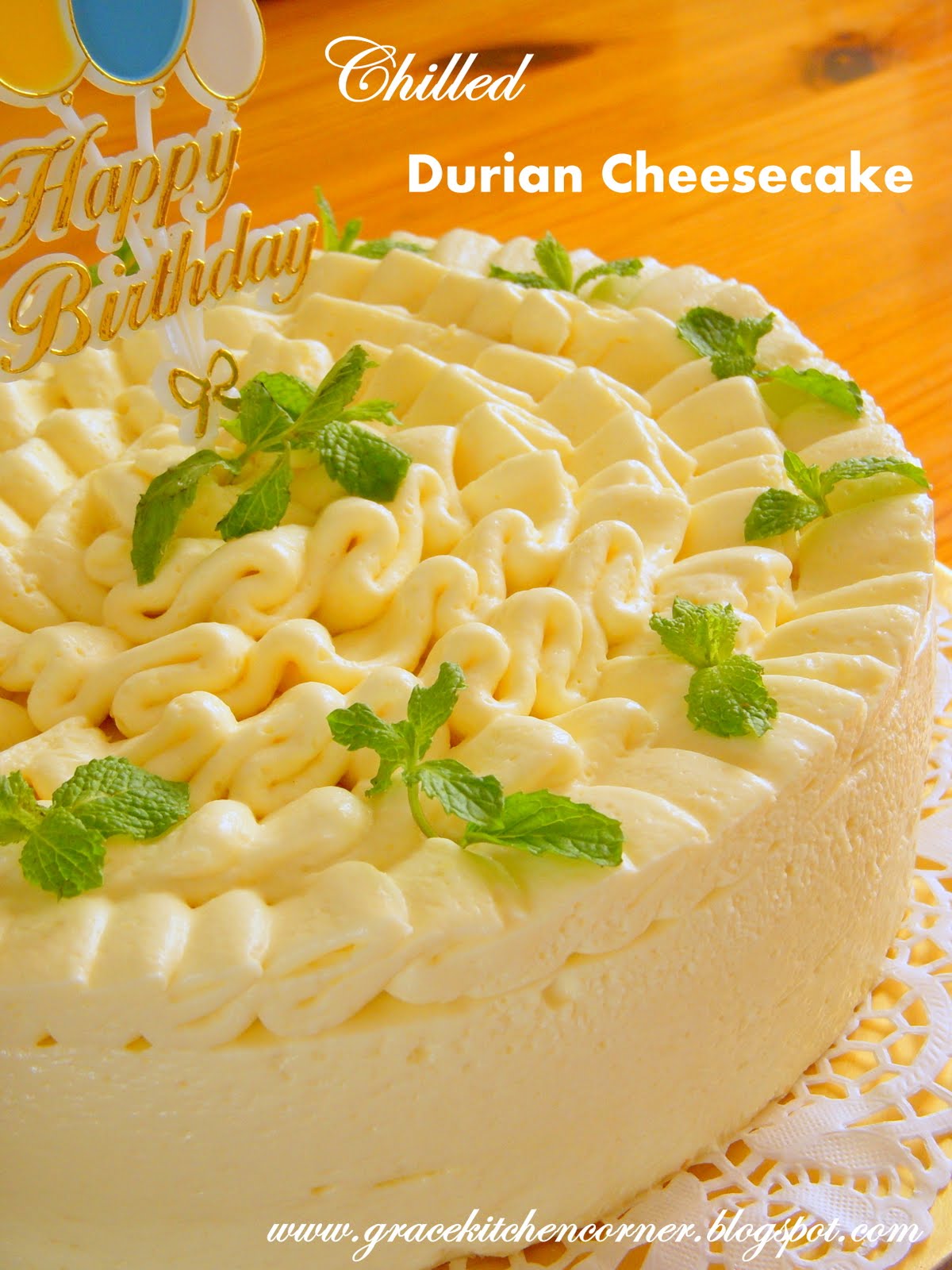 Kitchen Corner: Chilled Durian Cheesecake