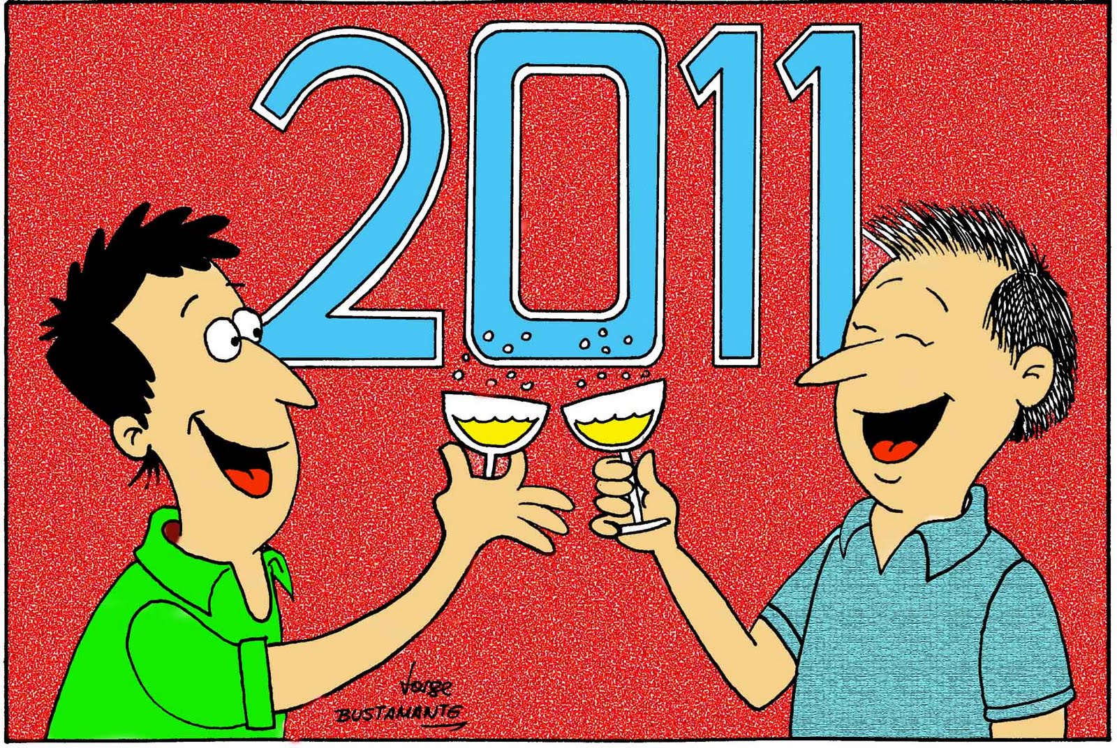 Dibujos, humor gráfico: ¡Feliz año nuevo!