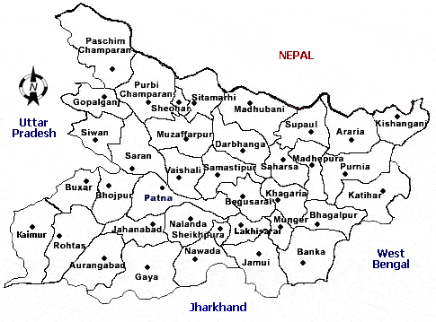 Districts of Bihar State of India