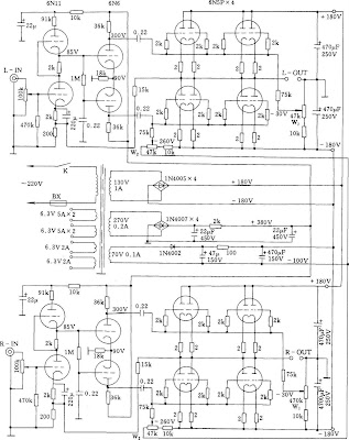 OTL Stereo Amplifier Used Tube 6N5P - Another Electronics Circuit ...