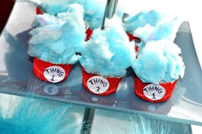 Kara's Party Ideas Thing 1 and Thing 2 cupcake ideas + recipe | Kara's ...